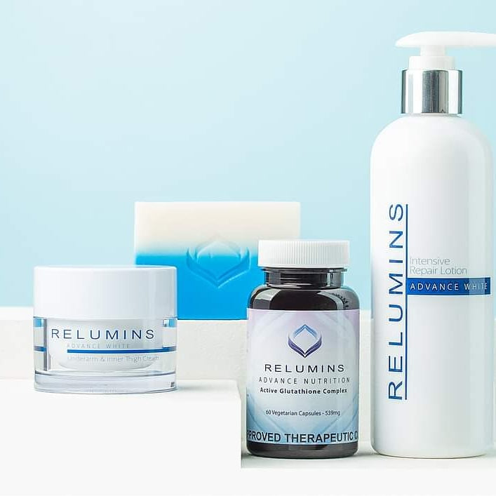 Relumins set(lotion,soap,uacream,maxdose) – Online Depot Store